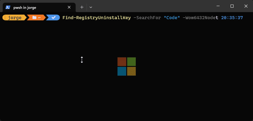 Find windows registry uninstall keys with PowerShell