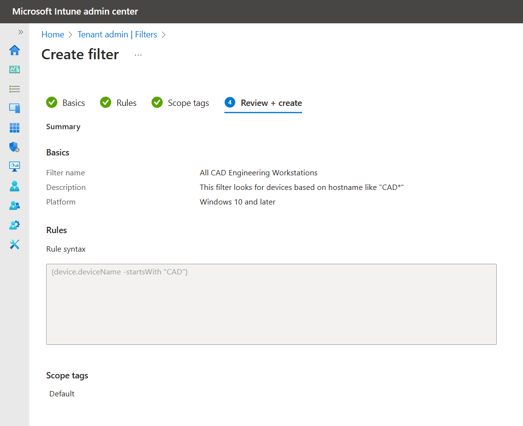 Create Filters to Assign Apps, Policies, and Profiles in Microsoft Intune