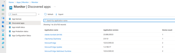 Automate device groups based on discovered apps with PowerShell and Intune