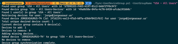 Synchronizing Device Groups with Entra User Groups using PowerShell